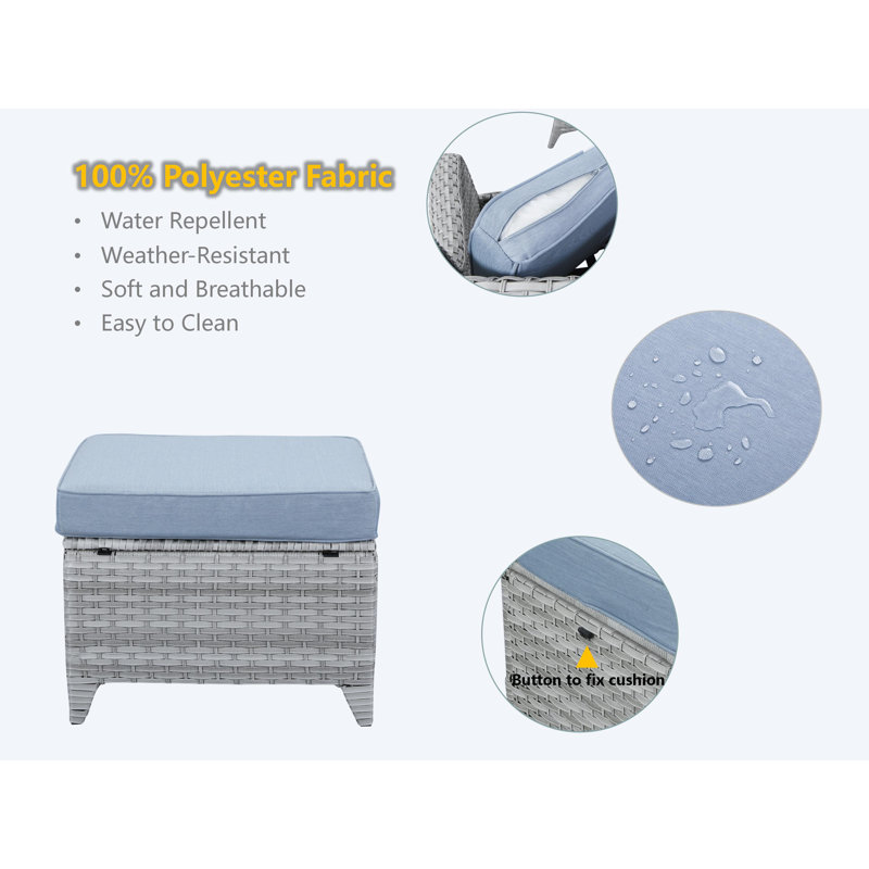 Hummuh Carolina 6 Piece Rattan Sofa Seating Group with Cushions | Wayfair