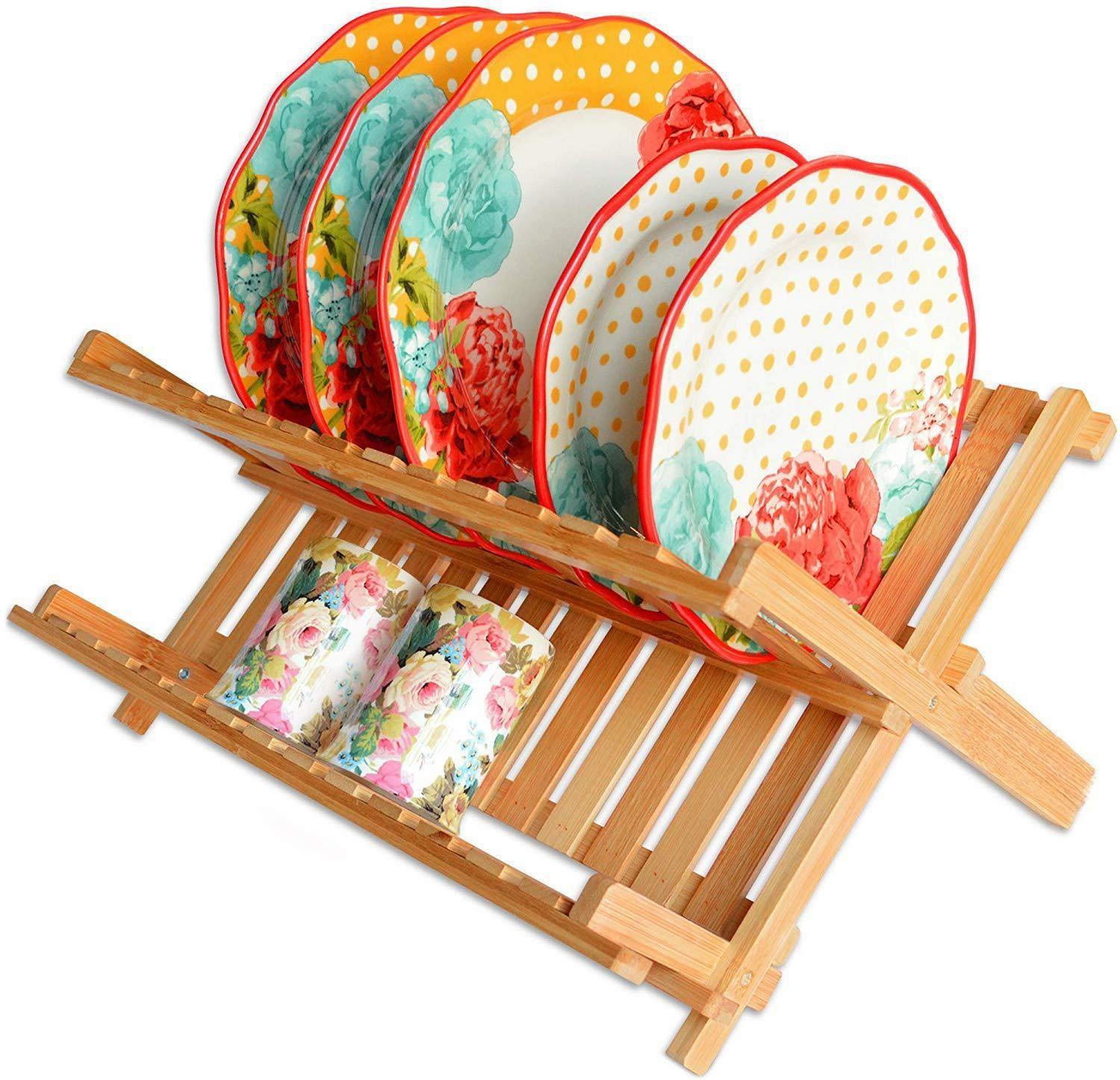 Royal Craft Wood Adjustable Wood Dish Rack & Reviews | Wayfair