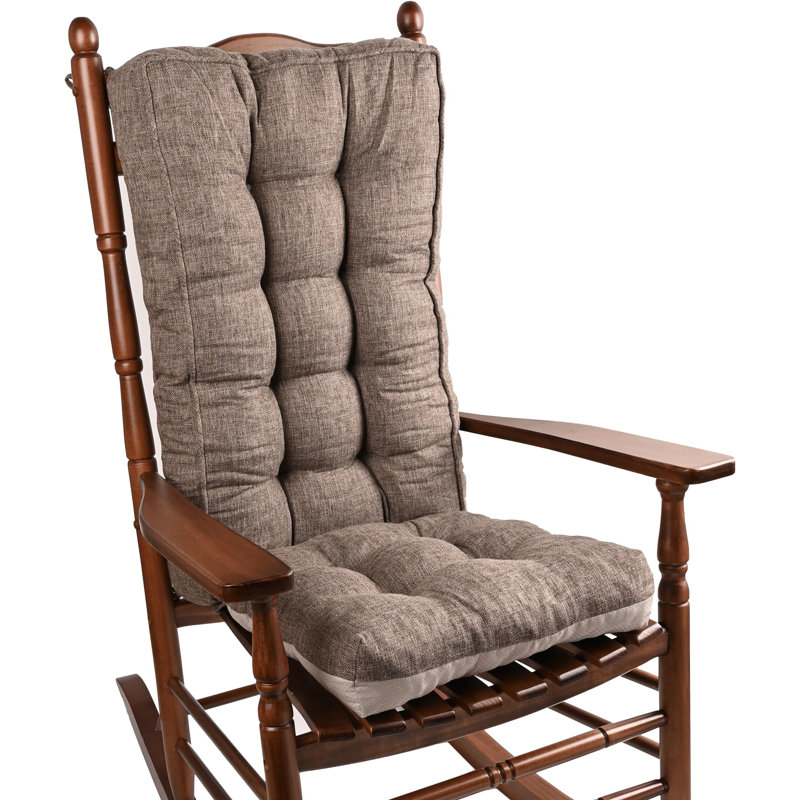 Red Barrel Studio® 18 Inch Jumbo Rocking Chair Cushions with Ties | Wayfair