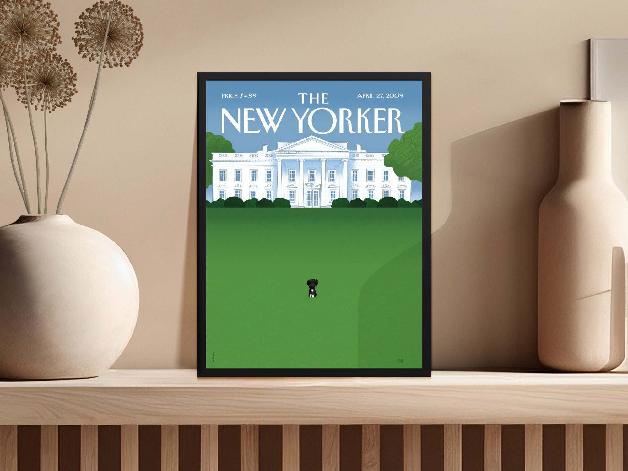 Lark Manor The New Yorker April 27 2009 Cover Art Framed Poster ...