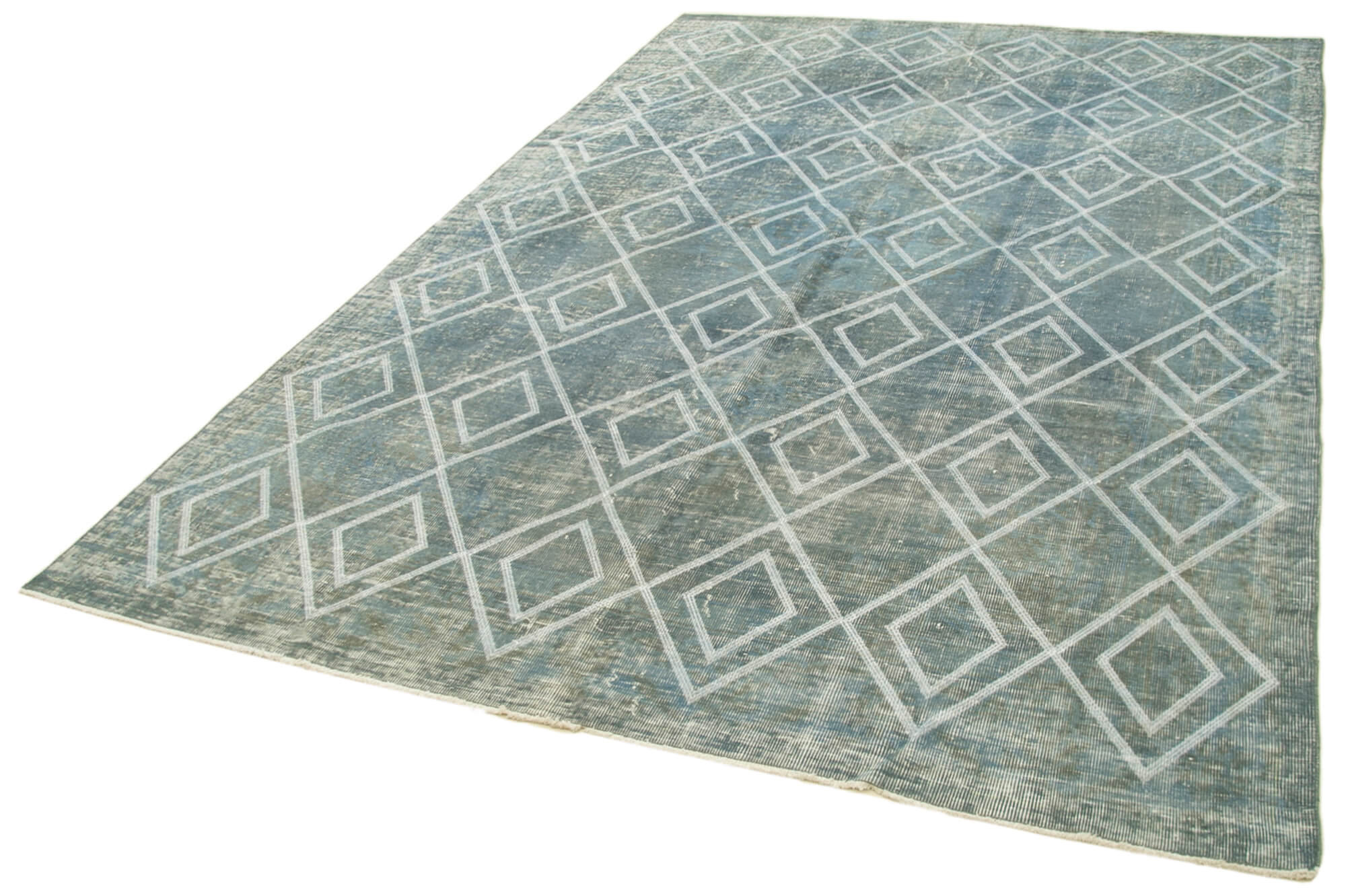 Rug N Carpet Rectangle Geometric Carpet Rectangle 6'4'' X 9'8'' Cotton ...