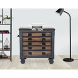 Homak 34.5'' W 3 -Drawer Steel Bottom Rollaway Chest with Wheels | Wayfair