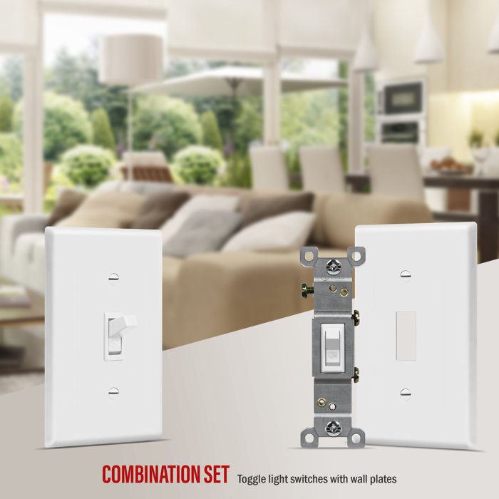 Enerlites 15-Amp Single Pole Toggle Light Switch | Wayfair