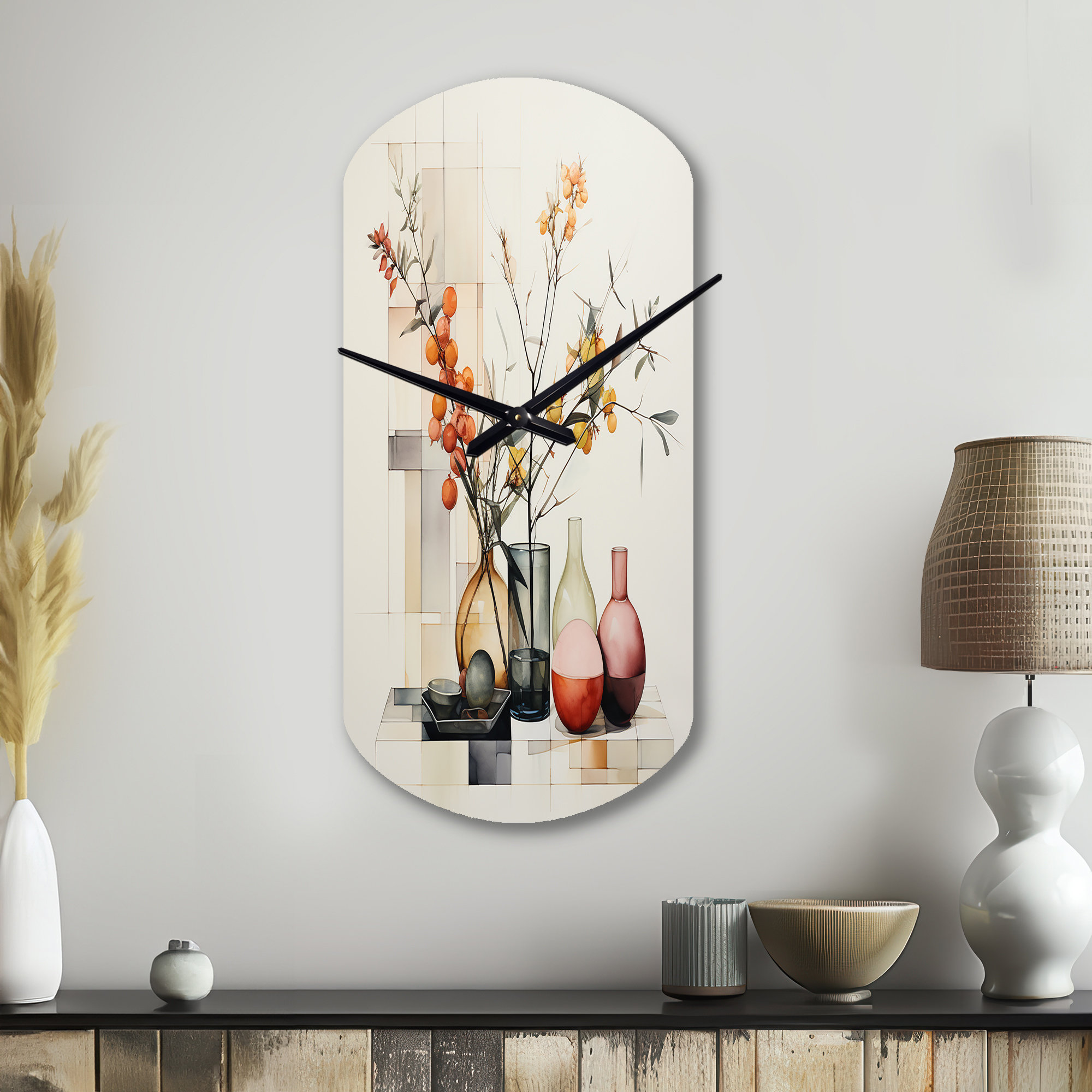 Design Art Still Life Arrange I - Cylinder Shape Decorative Coral ...