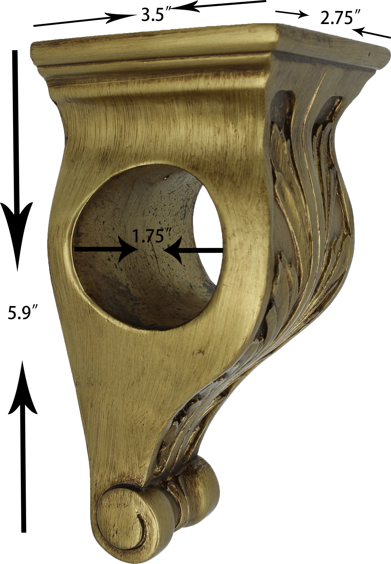 Charlton Home® Lefebre Curtain Drapery Sconce | Wayfair