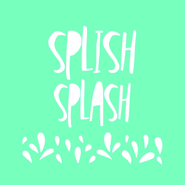 Trinx Splish Splash On Canvas Textual Art - Wayfair Canada