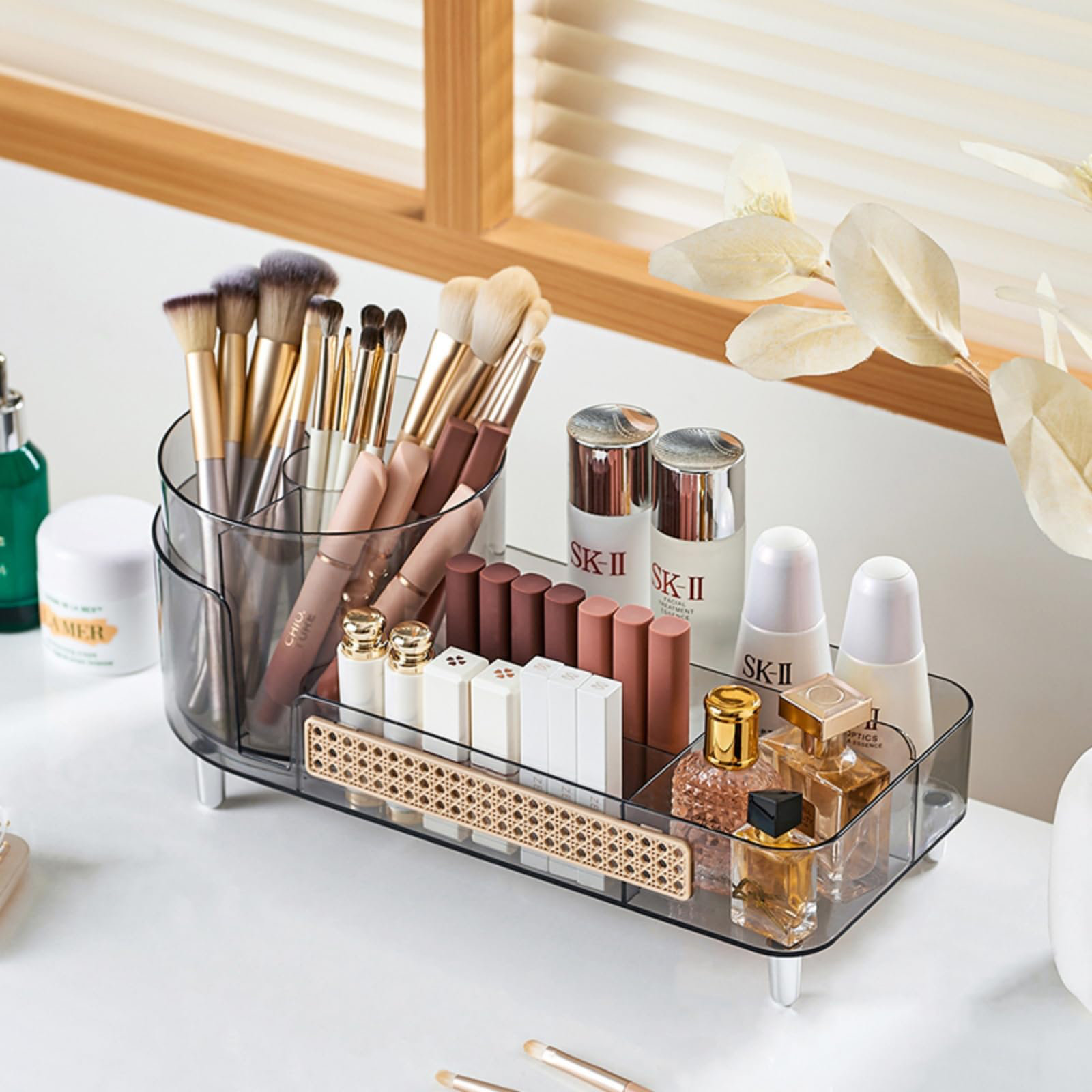 Rebrilliant Rotating Makeup Organizer, Large Capacity Countertop ...