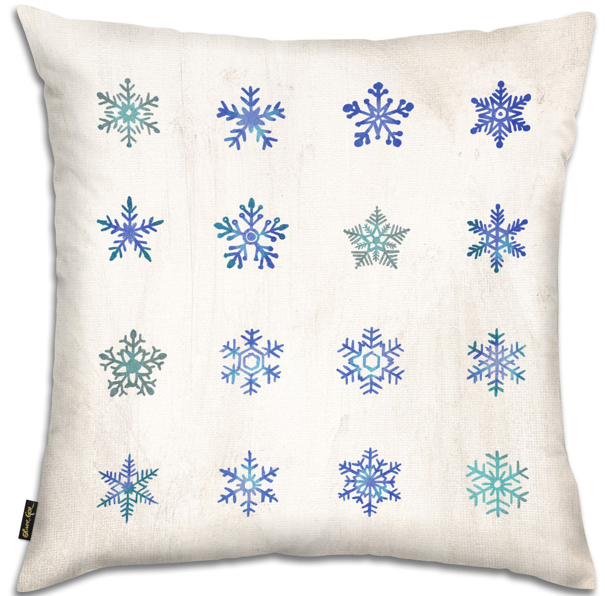 Oliver Gal Prints Snowflakes Throw Pillow | Wayfair