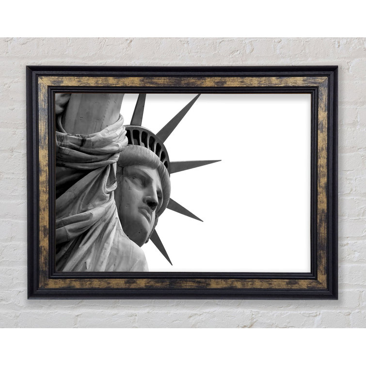 Bright Star Statue Of Liberty Close-Up - Single Picture Frame Art ...