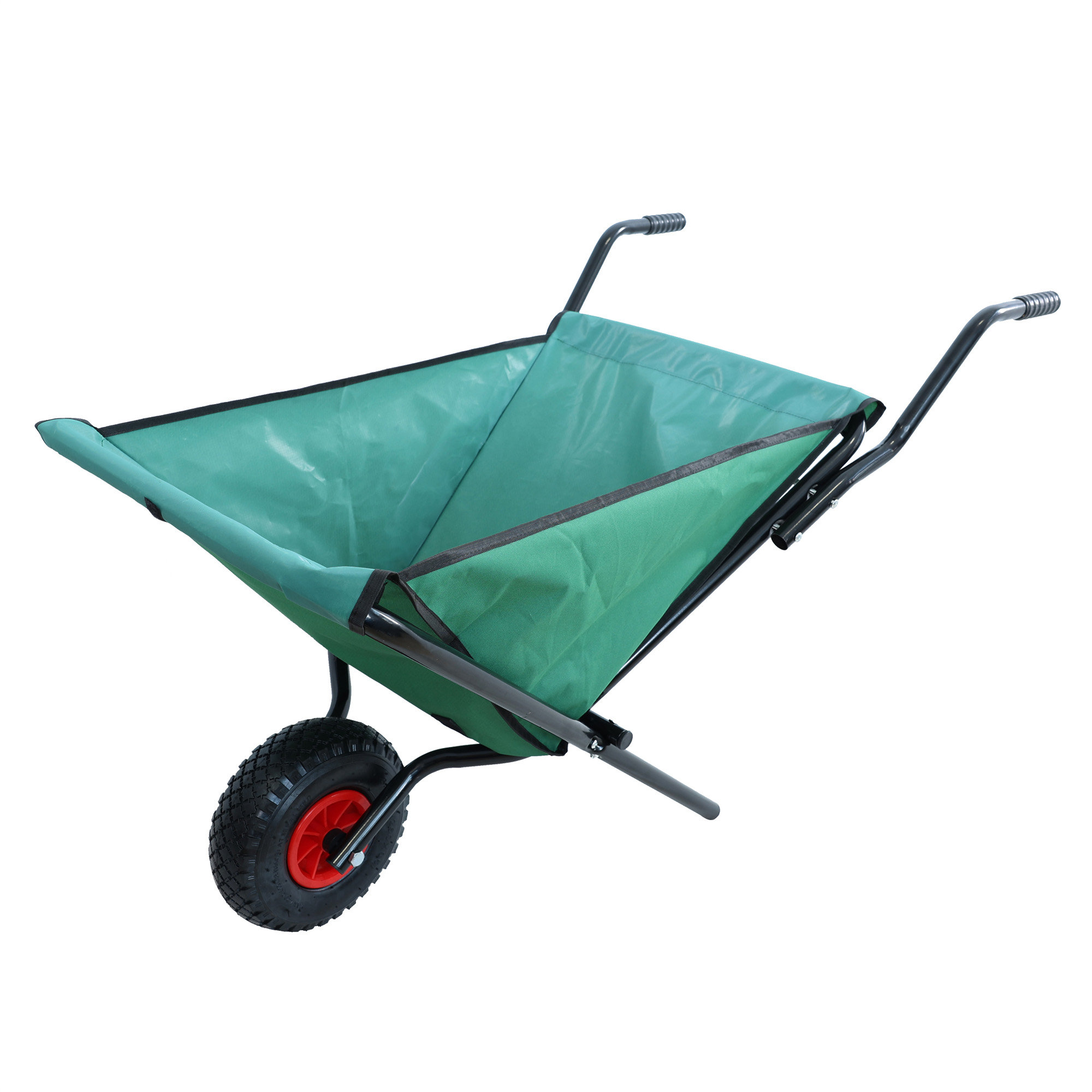 Ceballos Collapsible Wheelbarrow 176 Lbs Folding Yard Garden ...