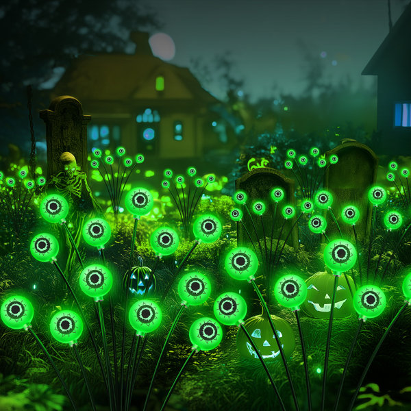 The Holiday Aisle® Halloween Decorations Outdoor Solar Eyeball Lights ...