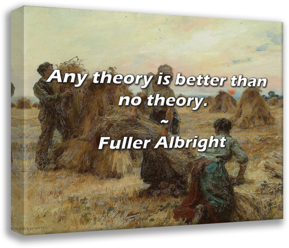 World Menagerie Artsy Quote "Any theory is better than no theory." By ...