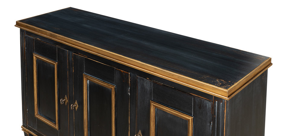 Sarreid Ltd Louis Xvi Buffet, Powder Black W/Gold & Reviews | Perigold
