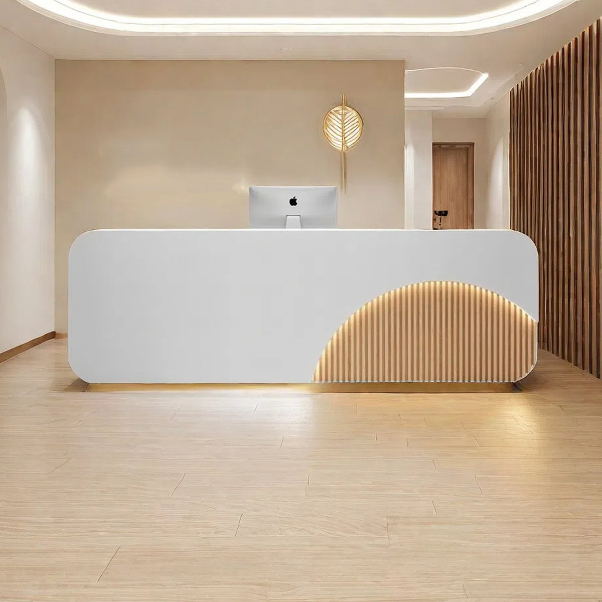 OX Art Reception Desk Rectangular Front Desk, Checkout Counter ...