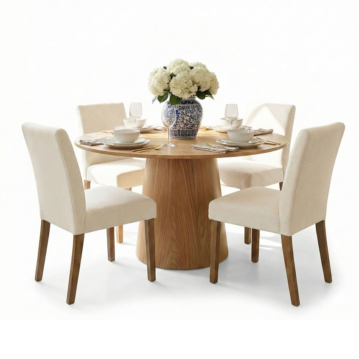 Lark Manor Westcliffe 4 - Person Dining Table Sets With 52'' Round ...