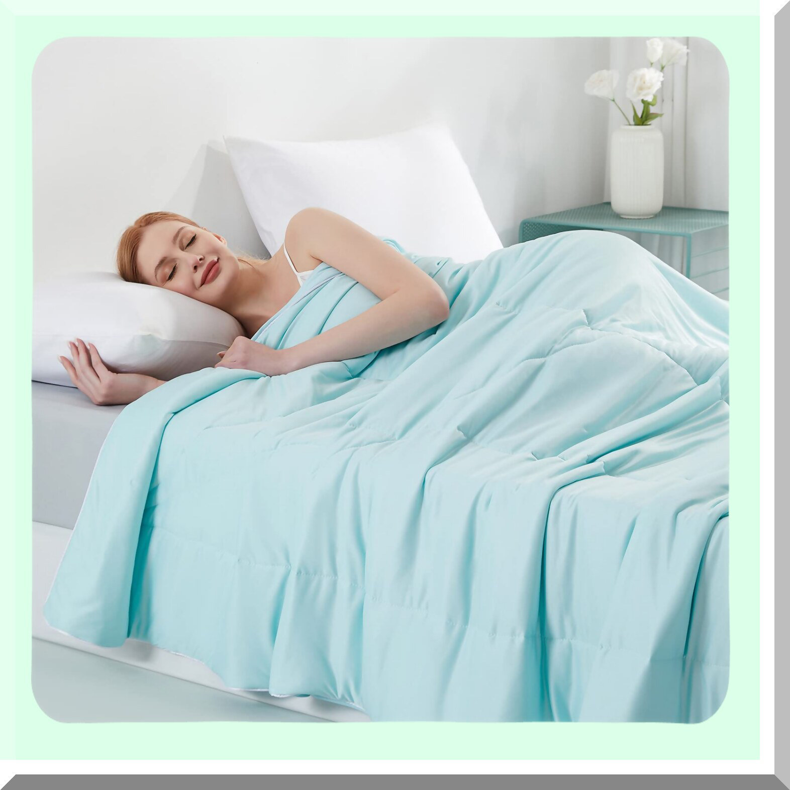 Hokku Designs Arctic Chill Cooling Comforter - Stay Cool All Night with ...