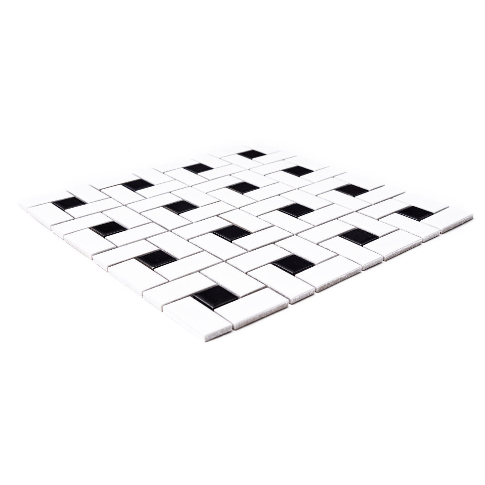 Long Island Mosaics & Tile Helix 1" x 1" Porcelain Mosaic Tile | Wayfair