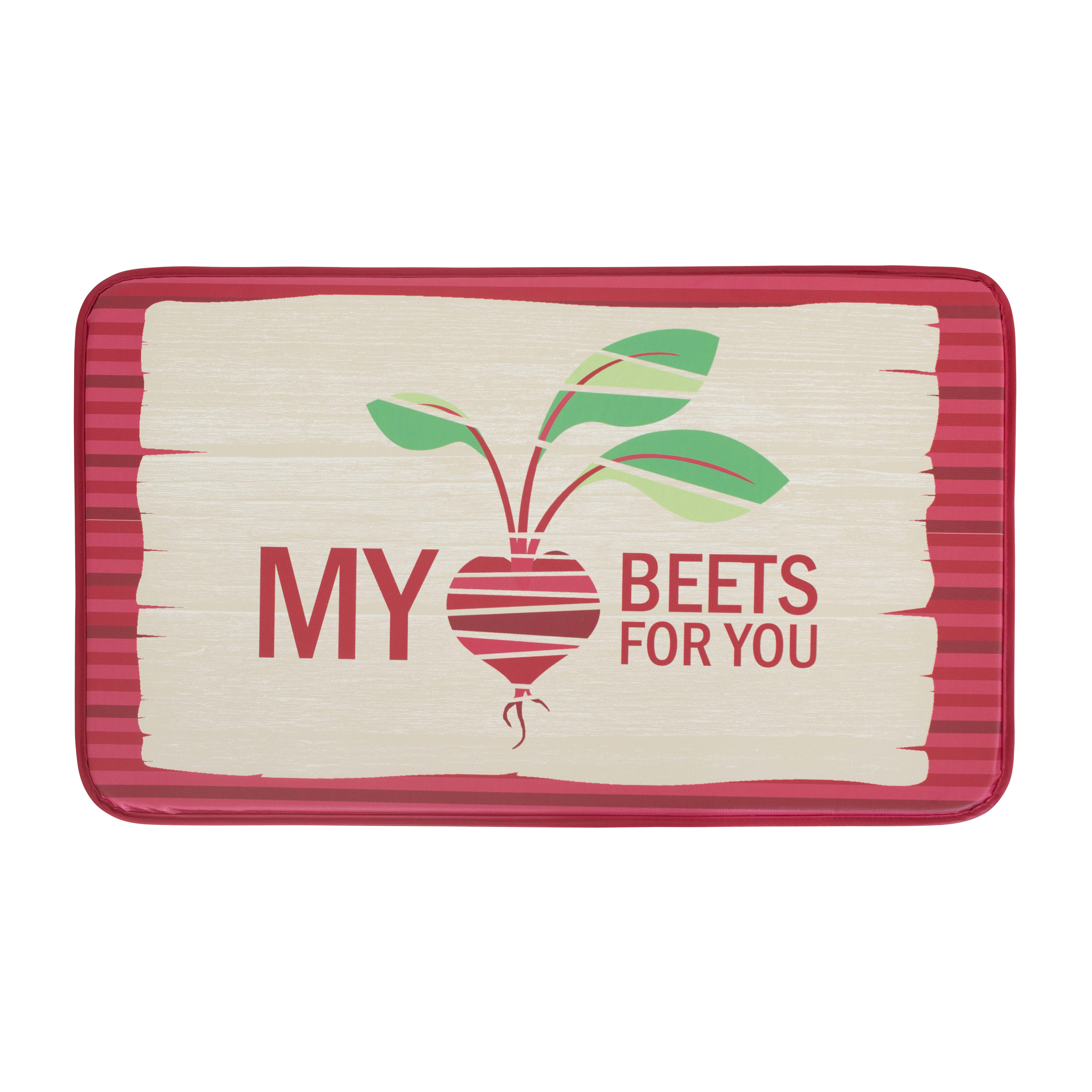 Chef Gear My Heart Beets for You Kitchen Mat & Reviews | Wayfair