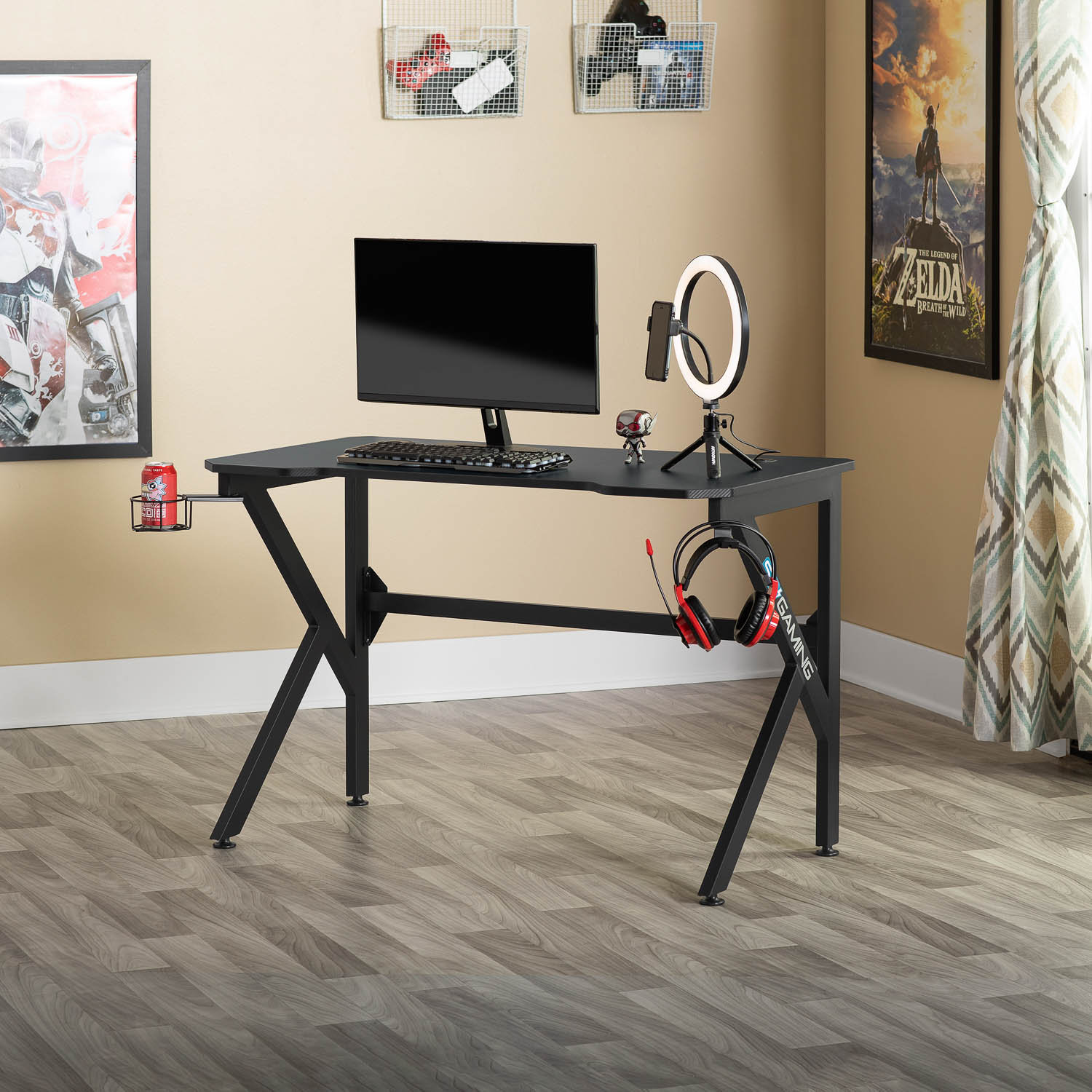 SD Gaming Saga PC Gaming Desk with Charging Hub | Wayfair