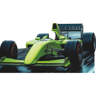 Wet Paint Printing SS11137 Green F1 Formula 1 Race Car Stand In ...