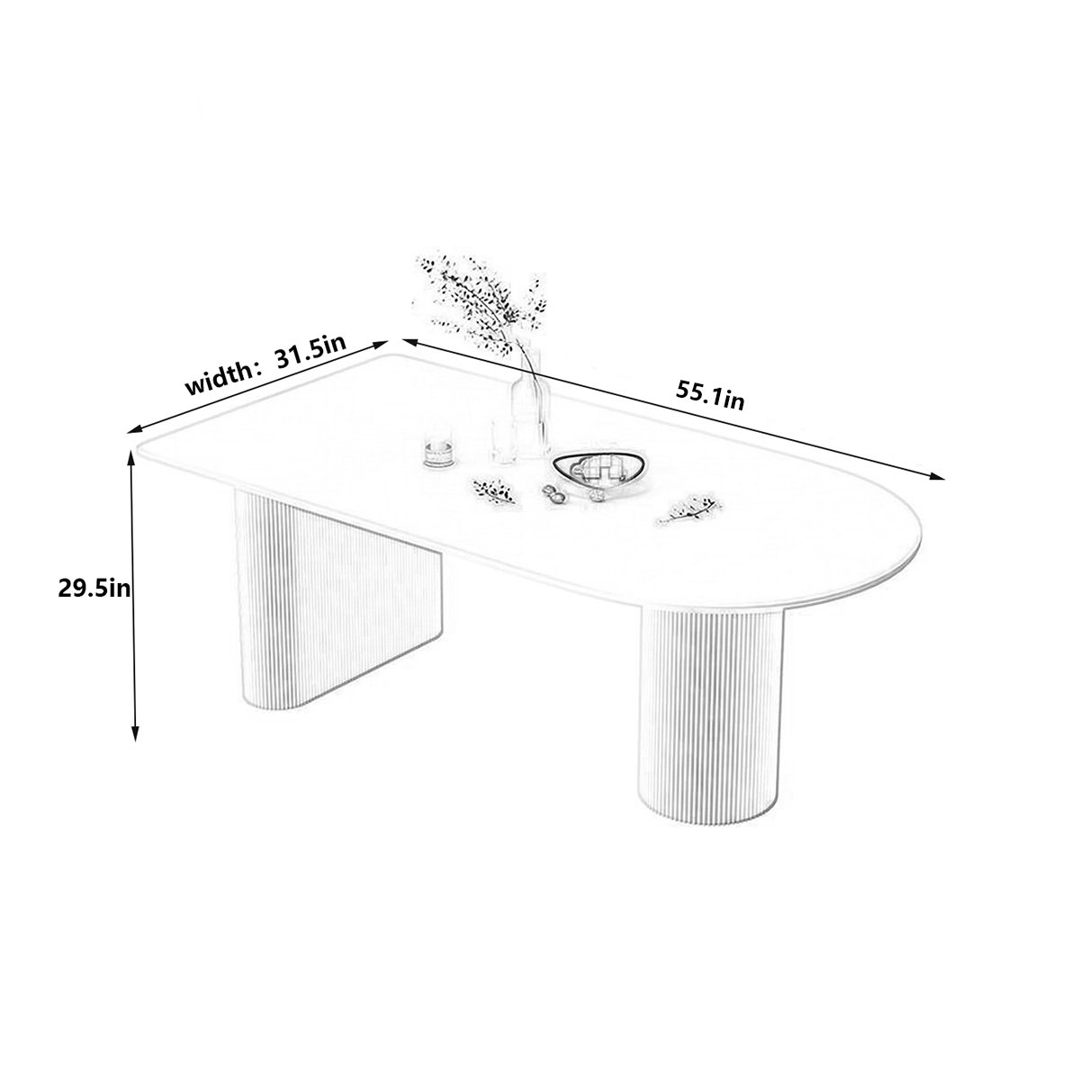 ASS Comfort Zone Minimalist Italian Marble Dining Table Free Form ...