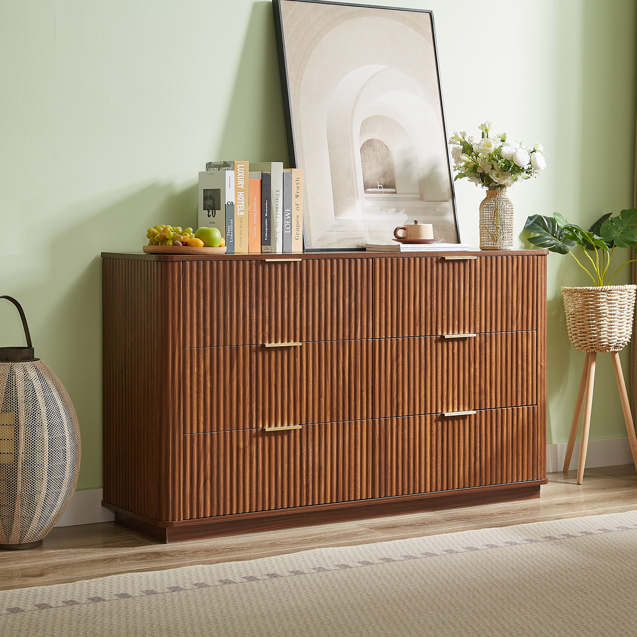 Ivy Bronx Modern Chest of Drawers Curved wave Design | Wayfair