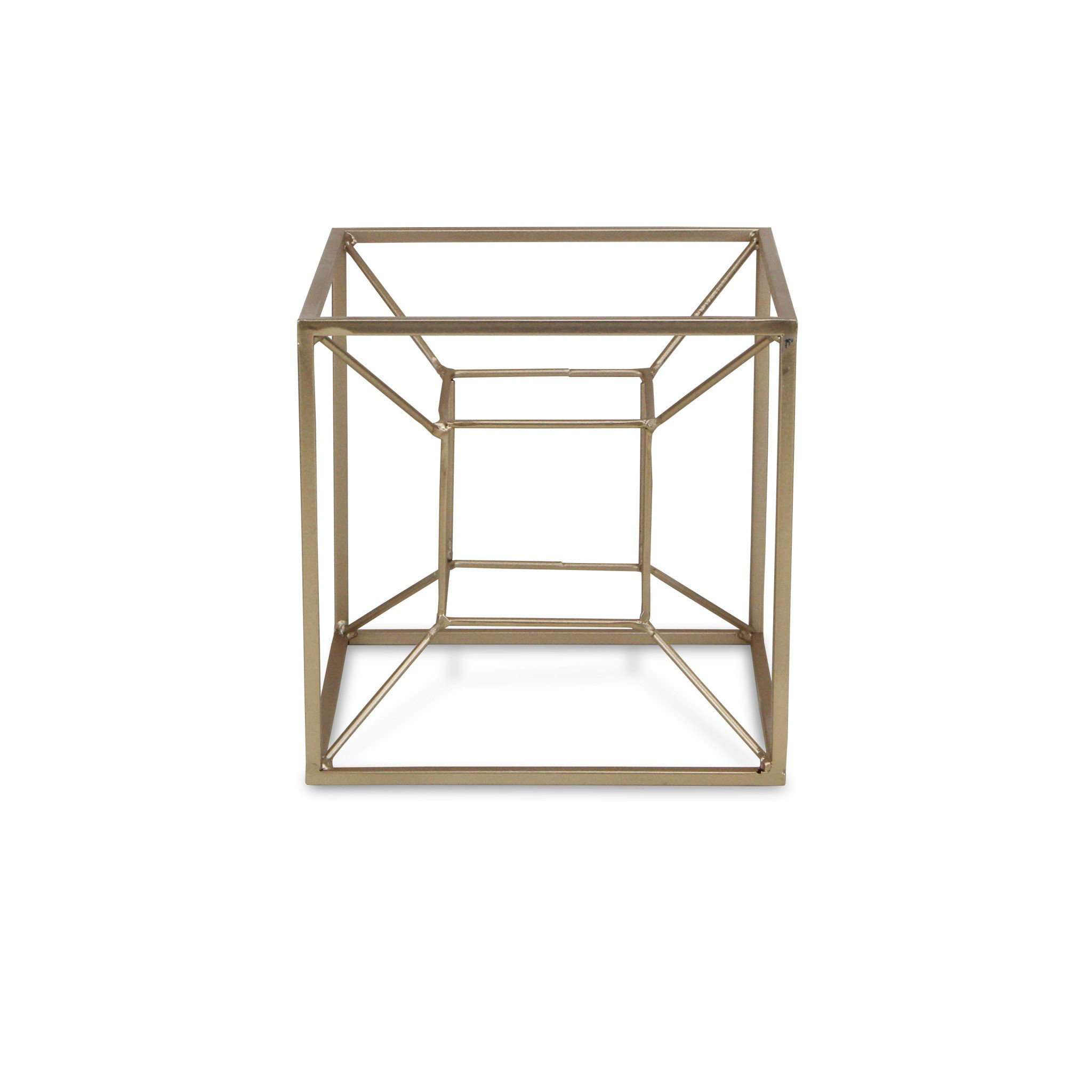 Mercer41 Emmalyn Metal 3D Cube Decorative Sculpture | Wayfair