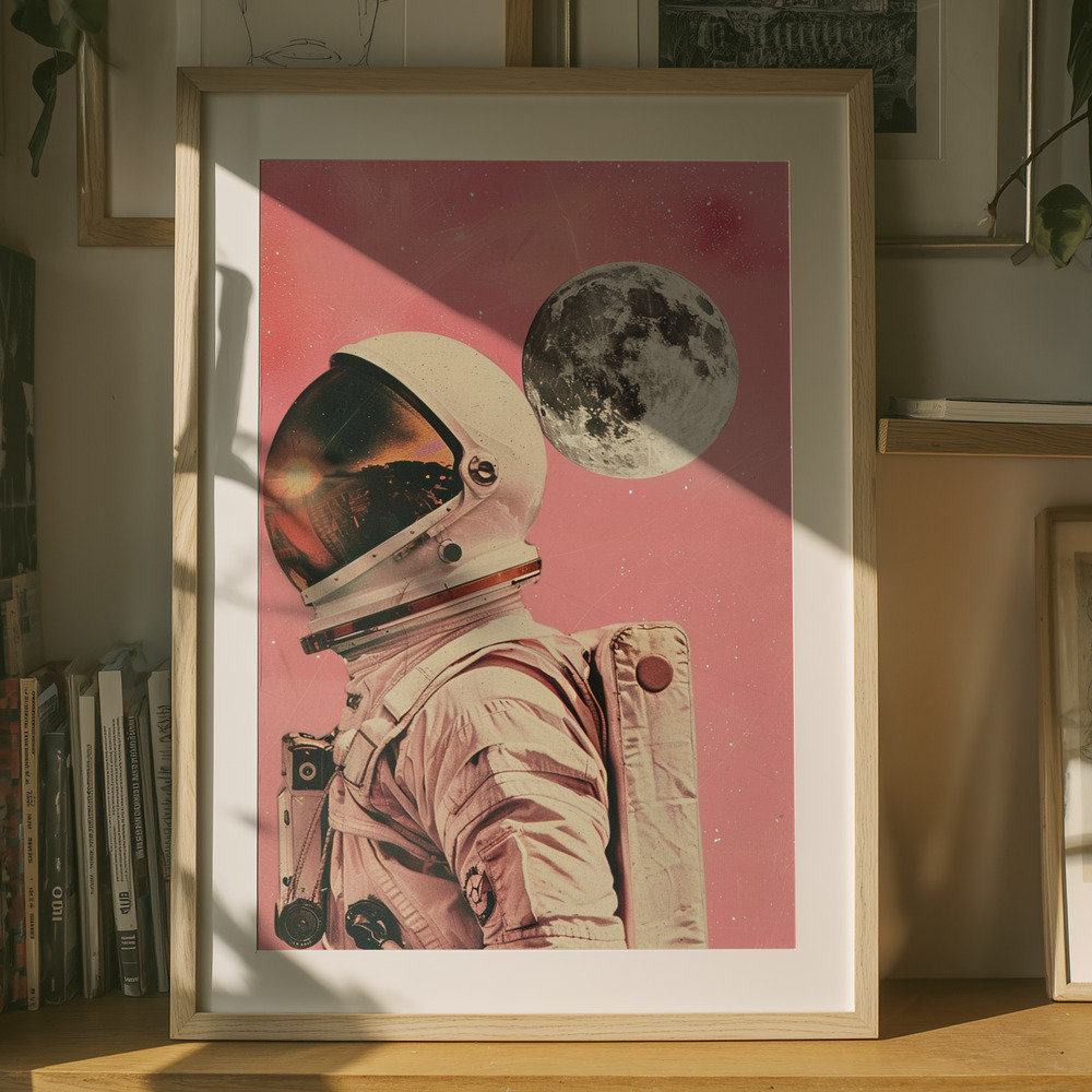 Trent Austin Design Spaceman Moon Collage | Wayfair.co.uk