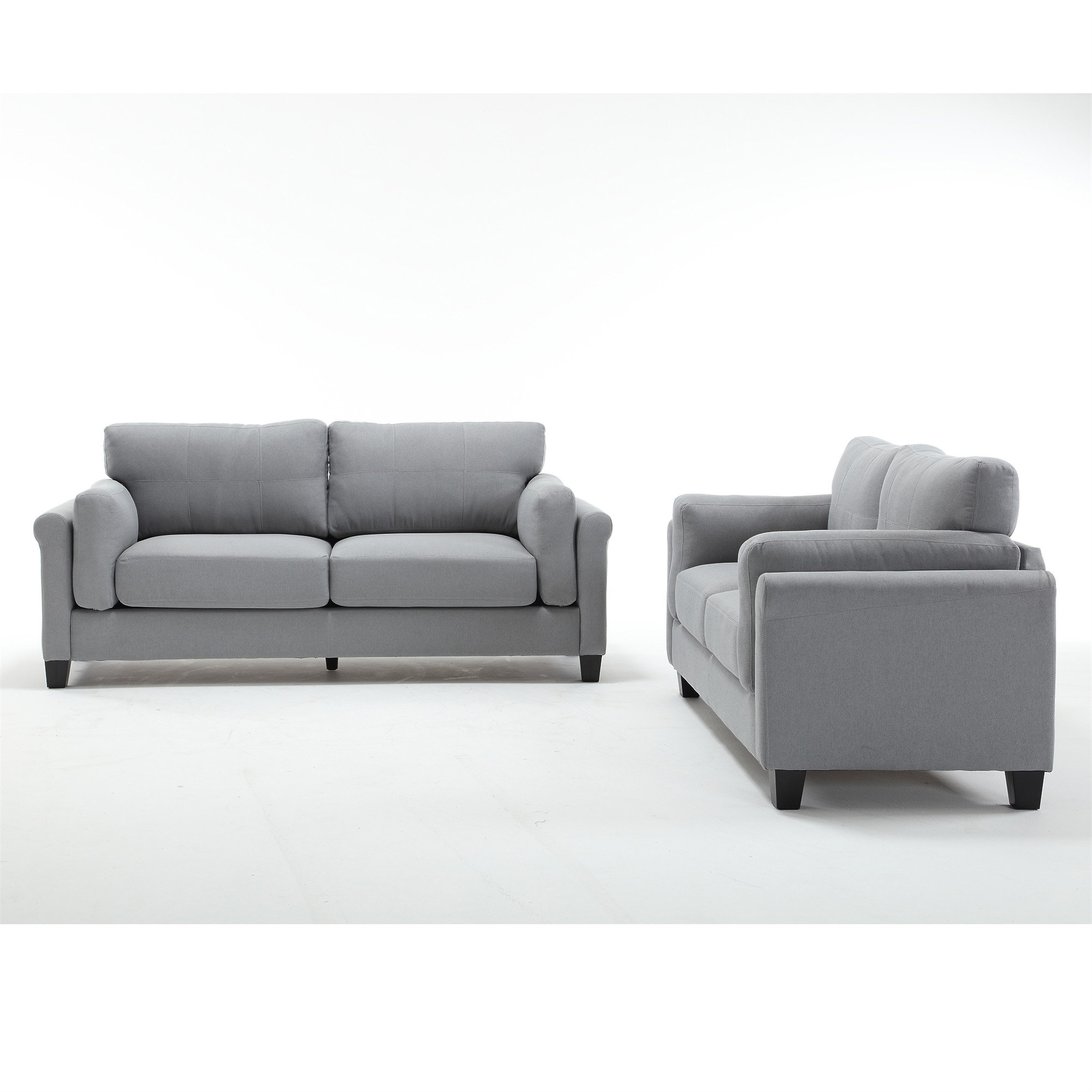 Latitude Run® Modern 2-Piece Sofa Set Couch And Loveseat Set 2+3 Seater ...