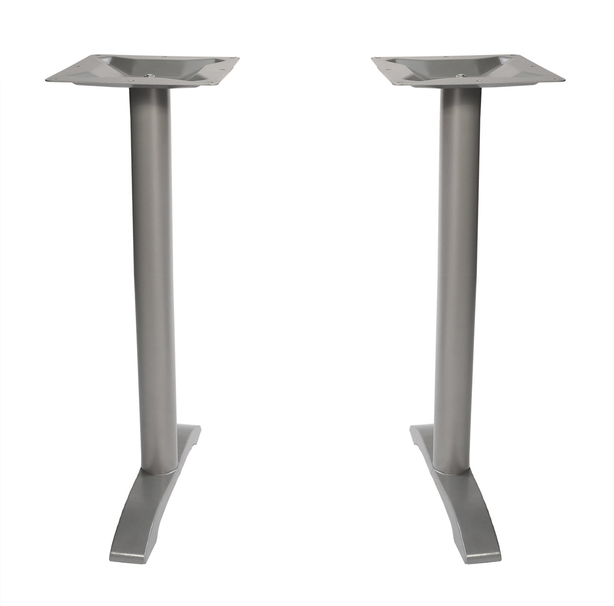 BFM Seating Bali Outdoor / Indoor Bar Height Silver End Base Set | Wayfair