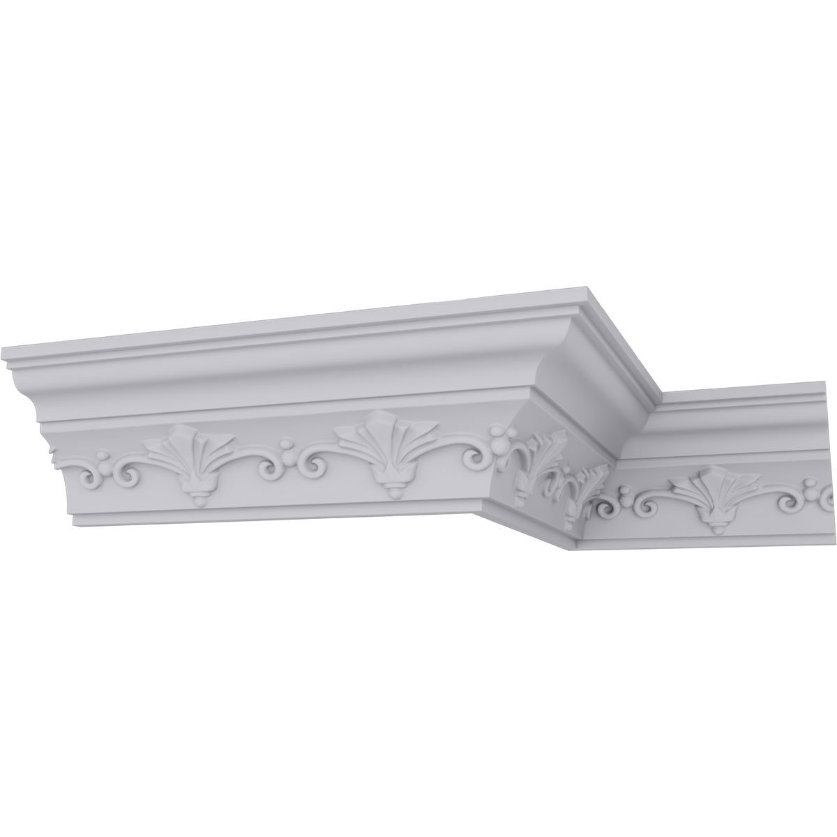 Ekena Millwork SAMPLE - Endurathane Roberts Crown Moulding, 3 1/4"H x 2 ...