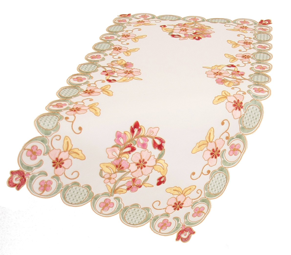 August Grove® Weatherspoon Embroidered Cutwork Table Runner & Reviews ...