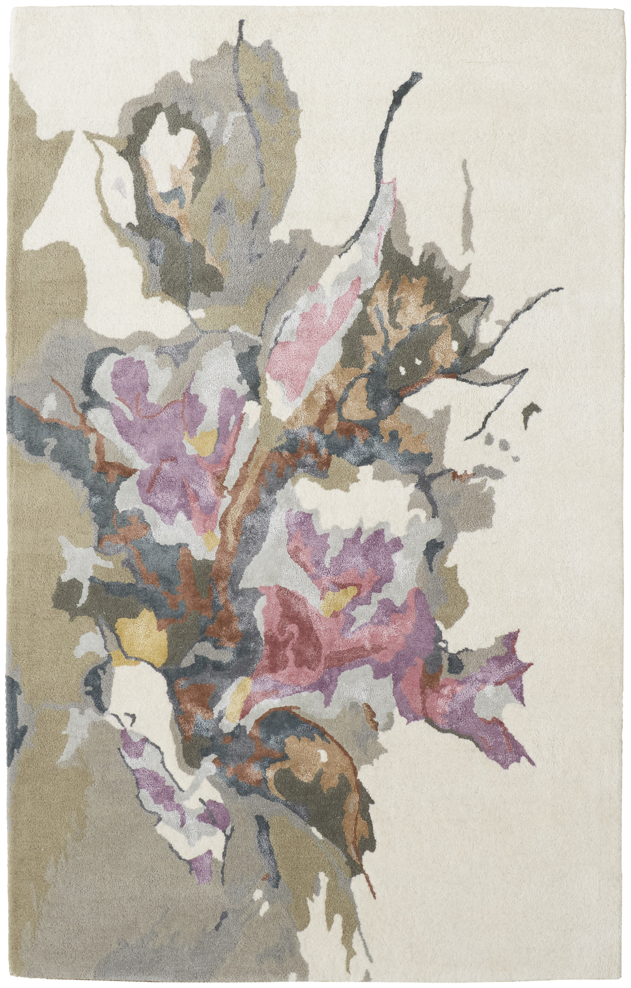 Feizy Rugs Dafney Transitional Floral & Botanical, Purple/Pink/Green Area Rug | Perigold