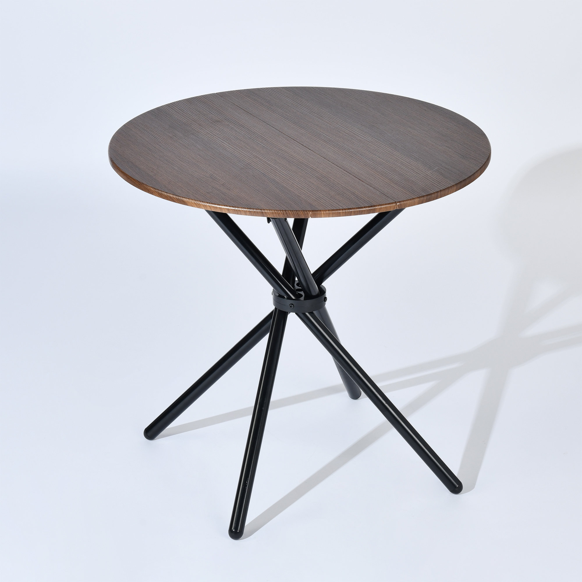 17 Stories 29.5'' Round Dining Table, Wood Top Breakfast Table With ...
