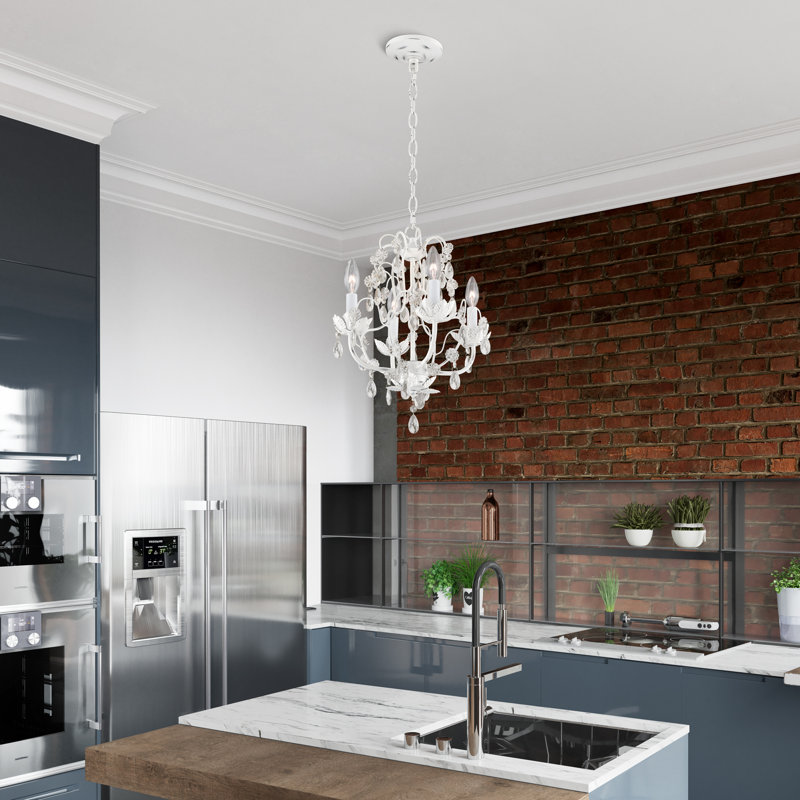 House of Hampton® Roush 4 - Light Candle Style Globe Chandelier with ...