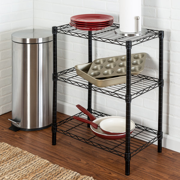 Wayfair Basics® Alexandrina 3-Tier Shelving Unit (30" H X 24" W X 14" D ...