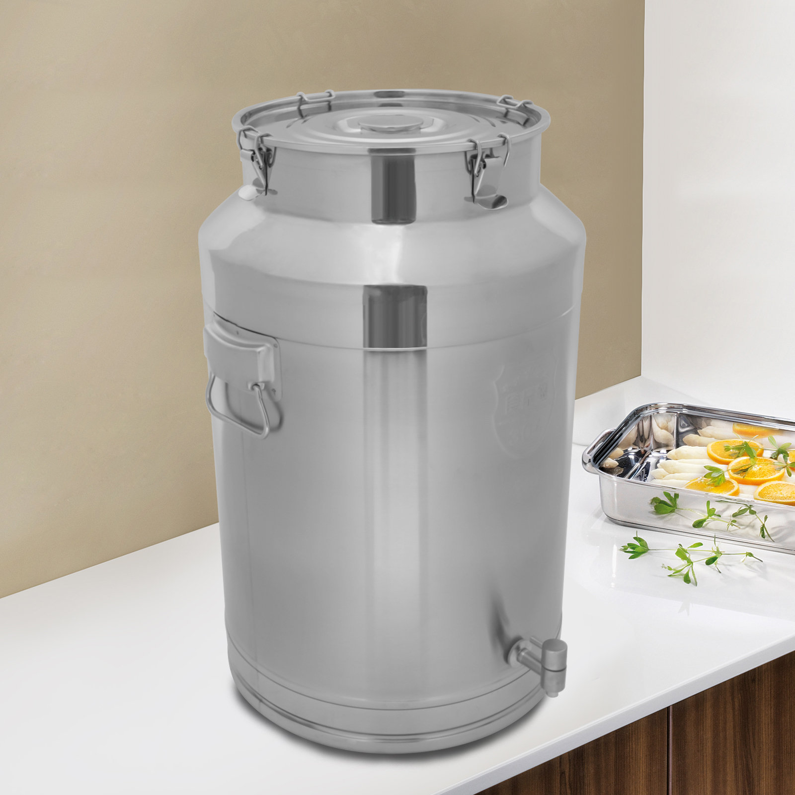CNCEST 304 Stainless Steel Milk Jug Sealed Bucket | Wayfair