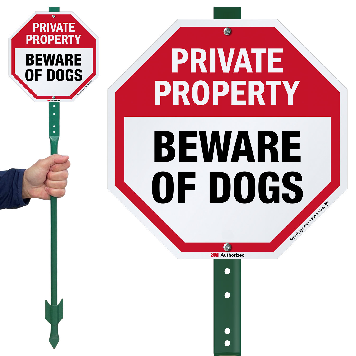 SmartSign Private Property - Beware Of Dogs Law Sign | Wayfair