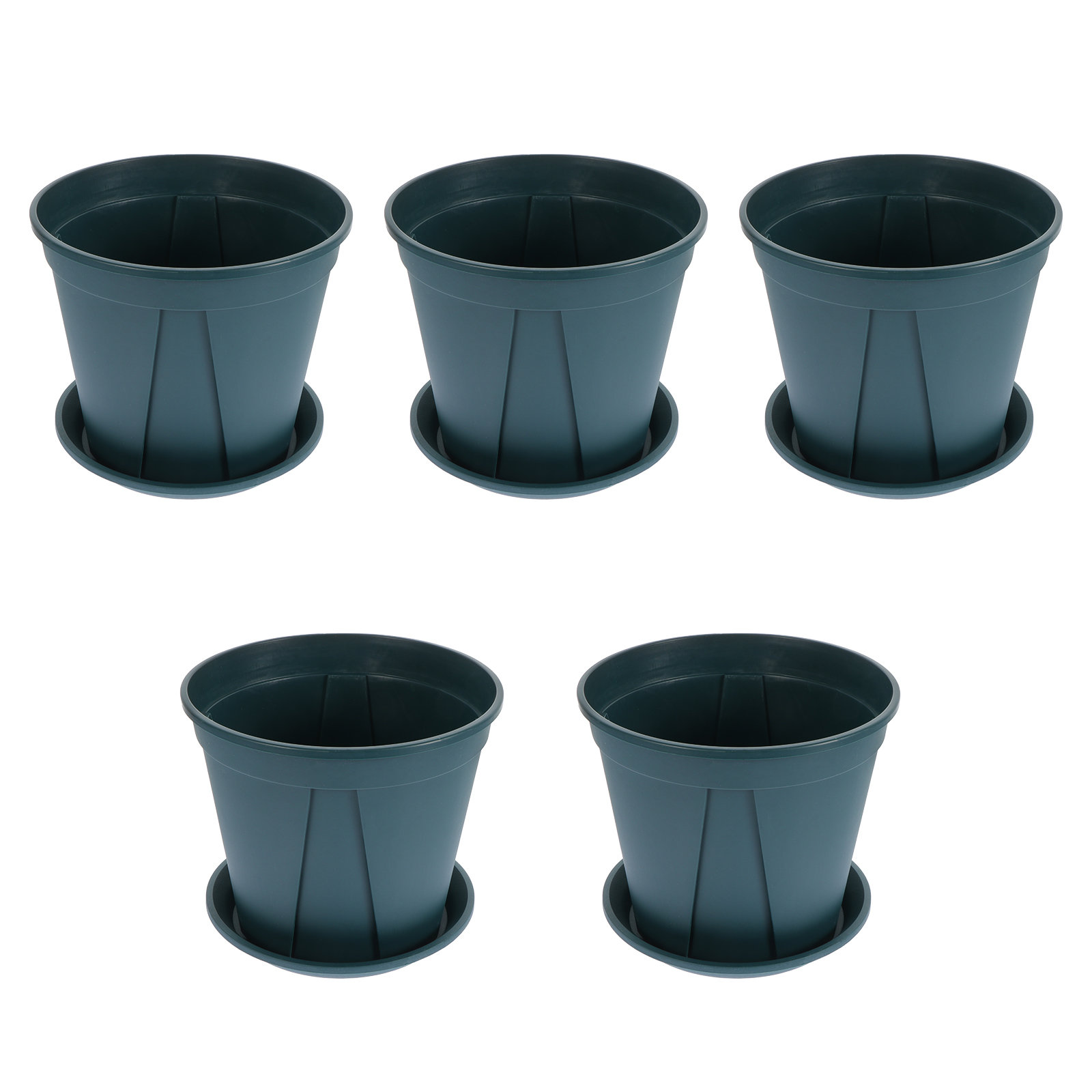 Highland Dunes 5 Sets Plastic Planters Household Garden Patio Outdoor ...