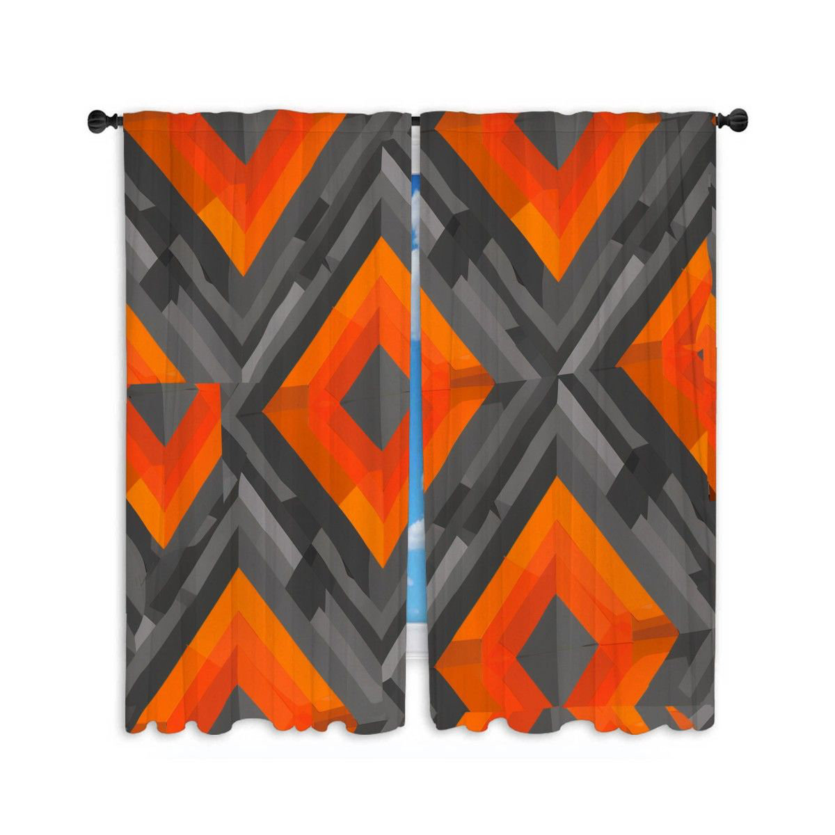 Hokku Designs Makya Polyester Room Darkening Curtain Pair | Wayfair