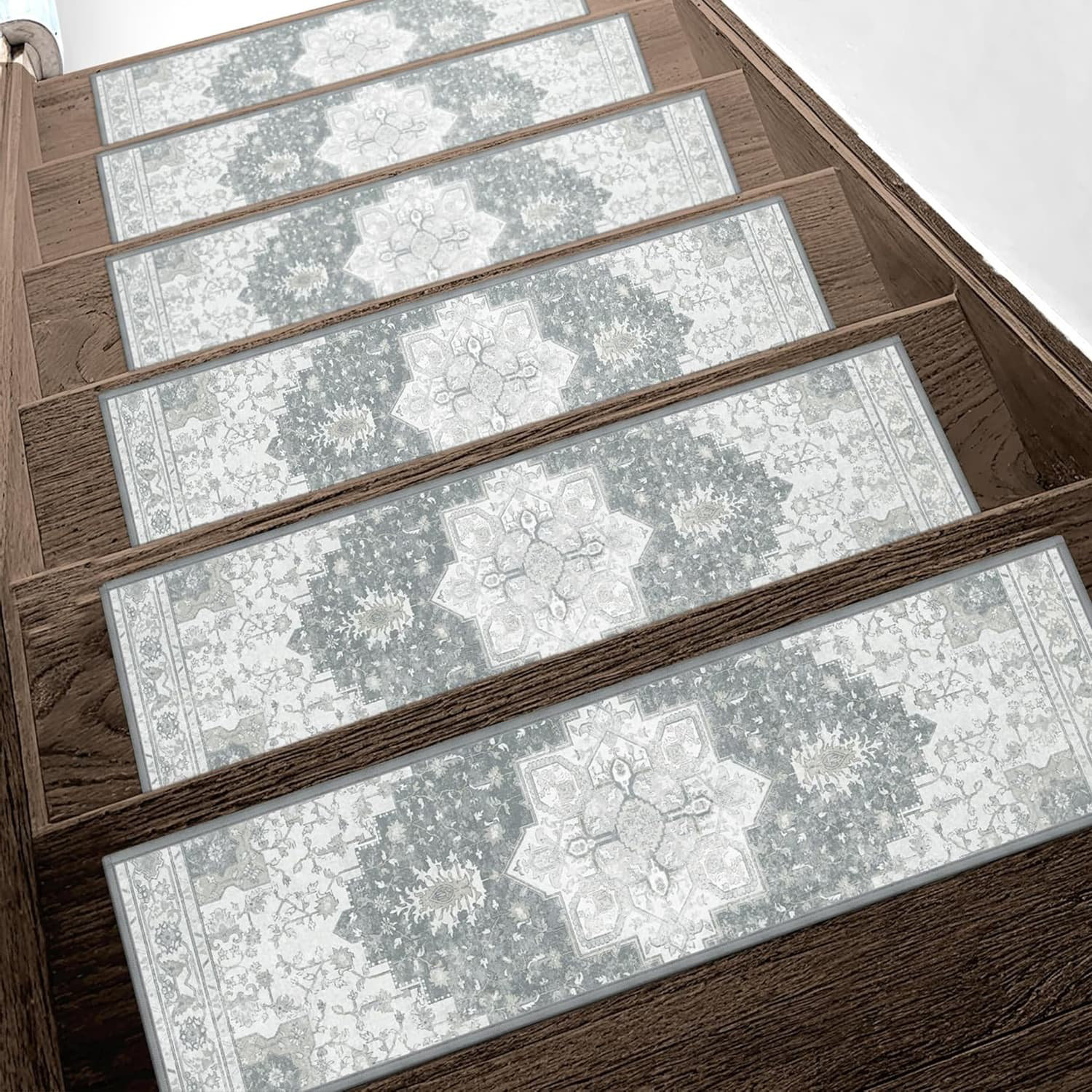 Bungalow Rose Carpet stair treads non-slip 15PCS, 8 "X 30" edging stair ...