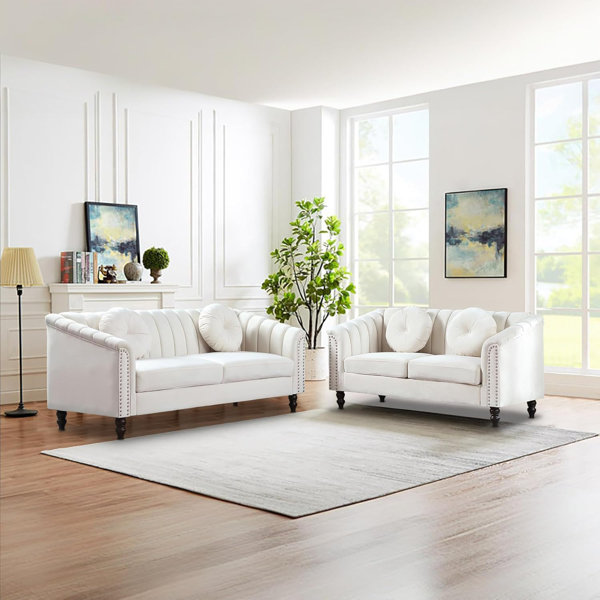 White Living Room Sets You'll Love | Wayfair