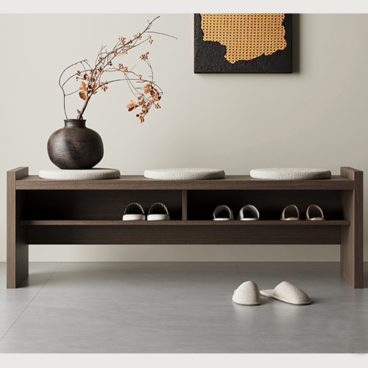 Hokku Designs Medieval Dining Stool Entrance Bench Bedroom Bedside ...