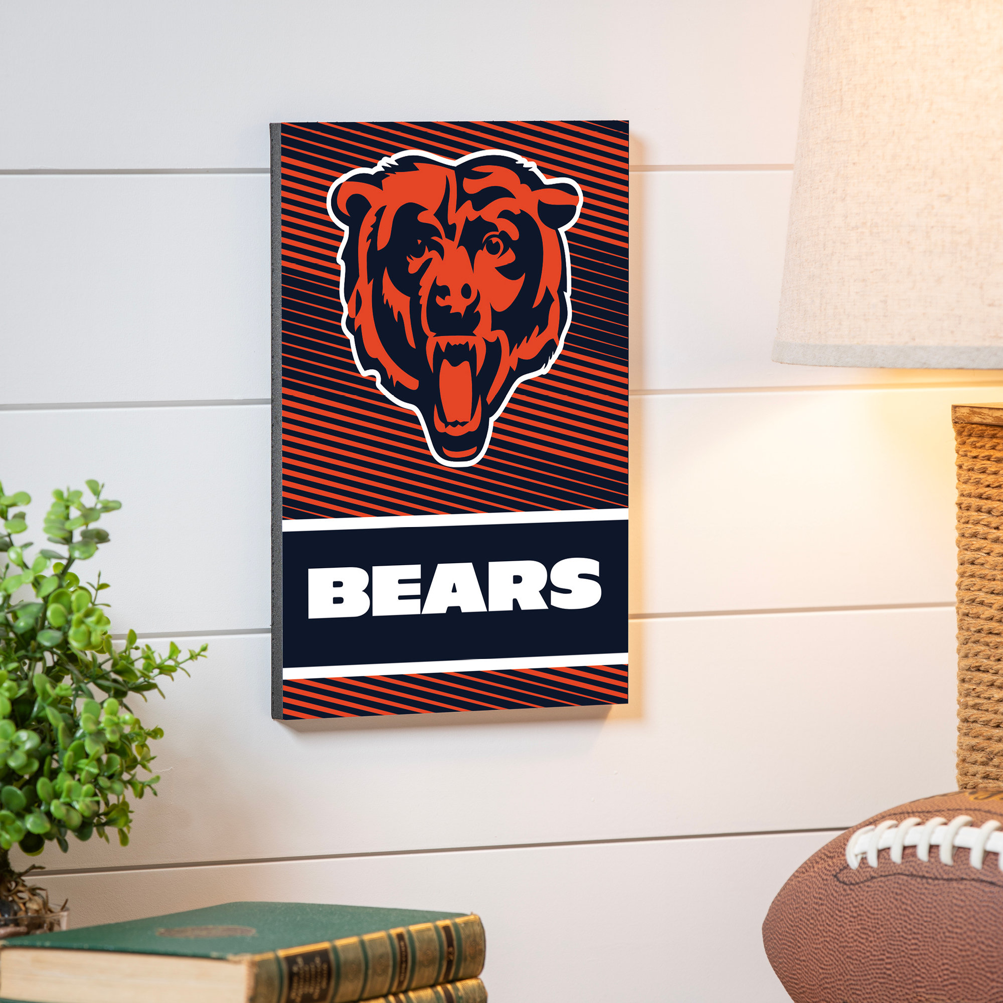 Evergreen Enterprises, Inc Chicago Bears 8 x 12 Moveable Wall Tile Sign ...
