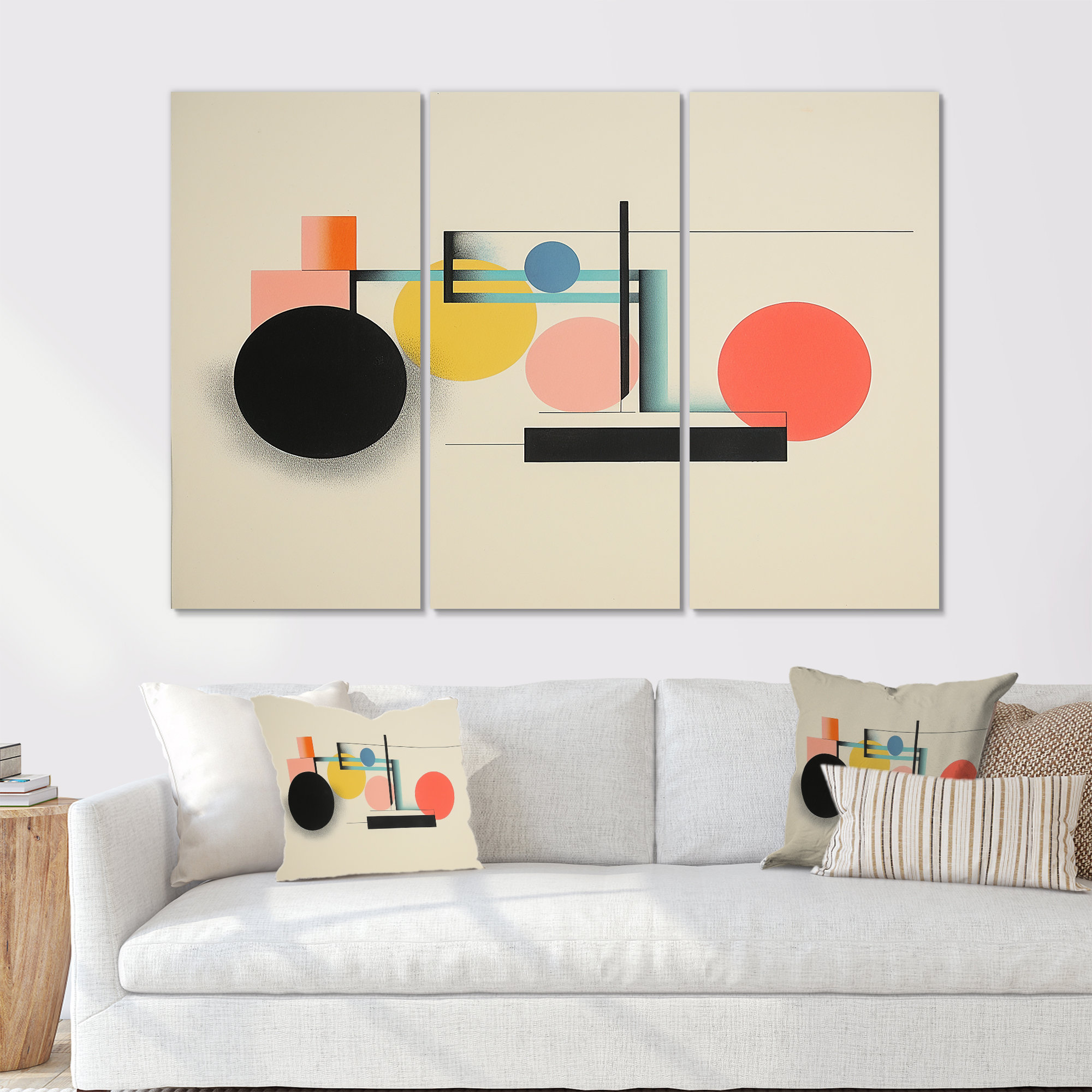 Ivy Bronx Equilibrium Geometric Circular Retro Color - Minimalism Wall ...