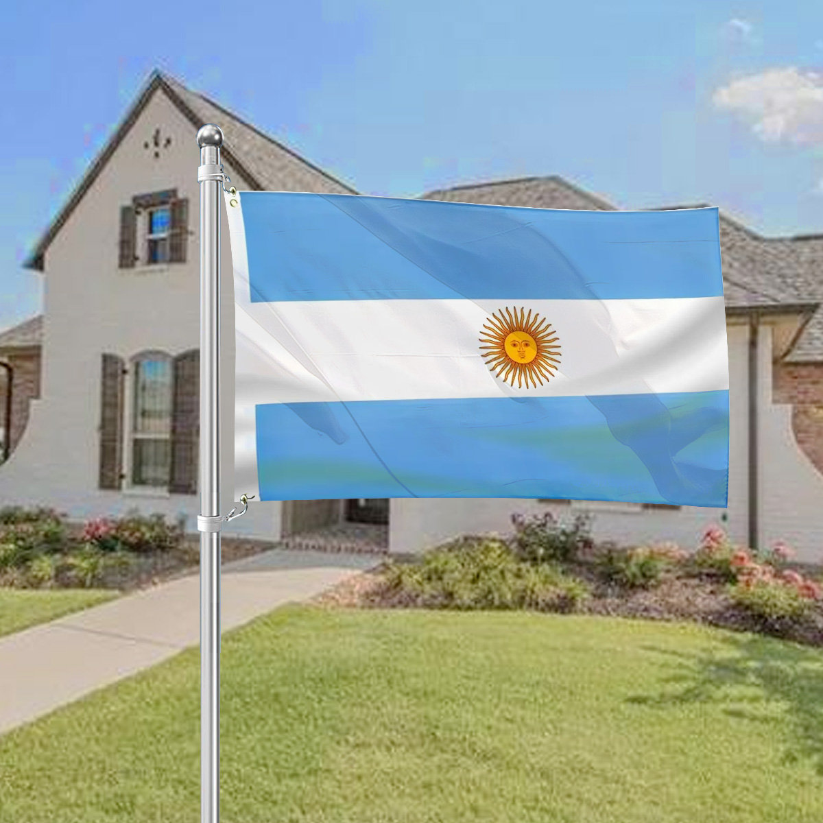 Hokku Designs Lamija ARG AR Argentina Flag 90*150Cm Polyester Arg Ar ...