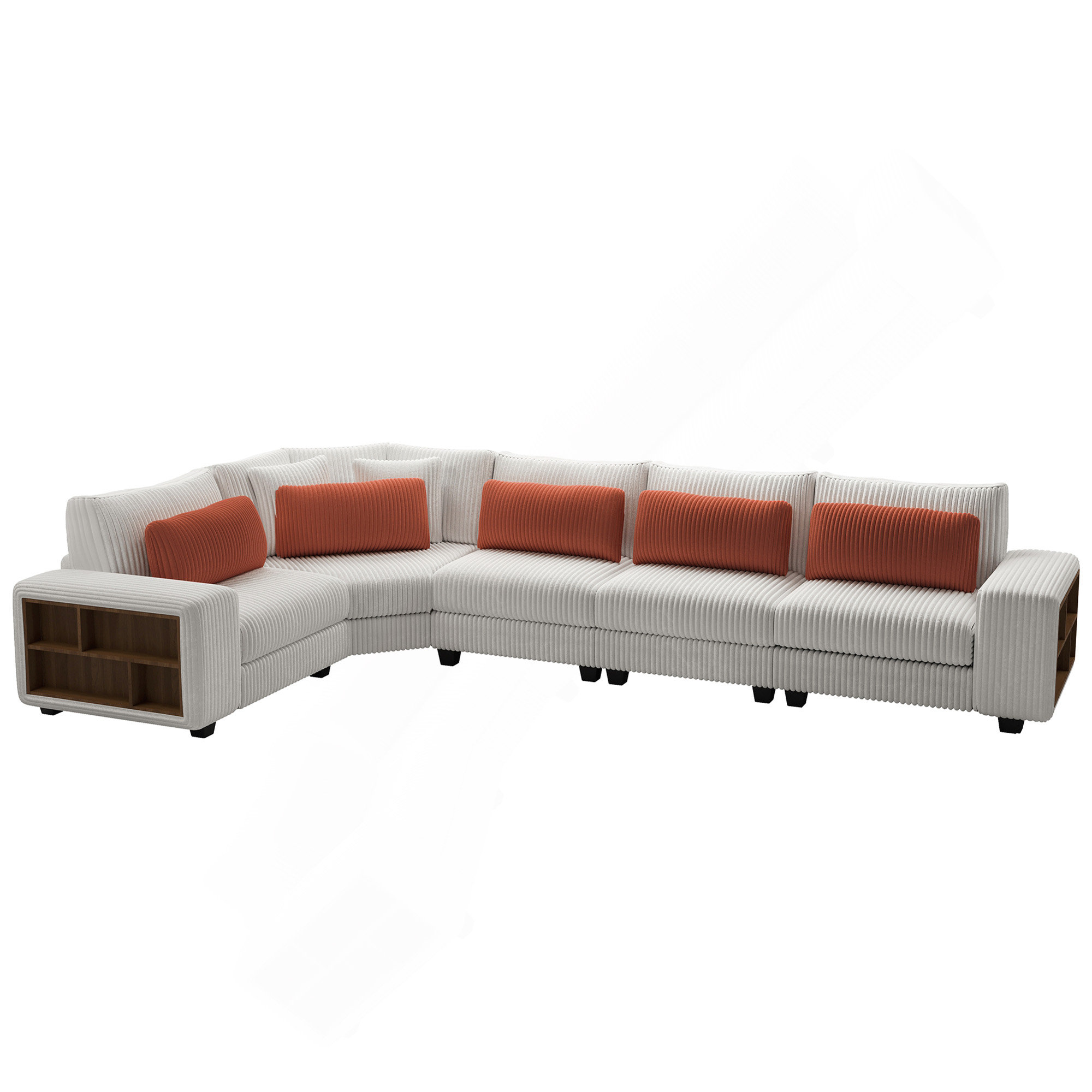 Latitude Run® Versatile Modular Sofa With Armrest And Locking Feature ...