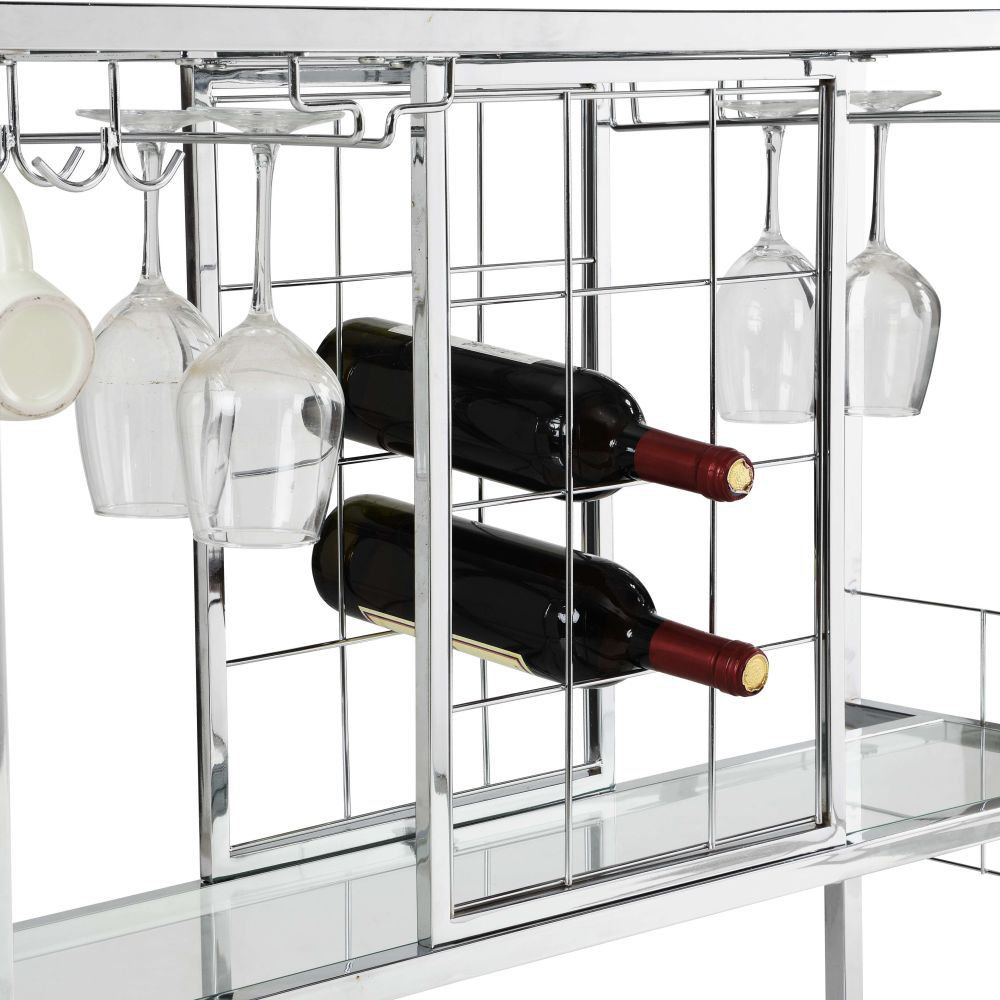 Wrought Studio™ Chrome Wine Rack | Wayfair