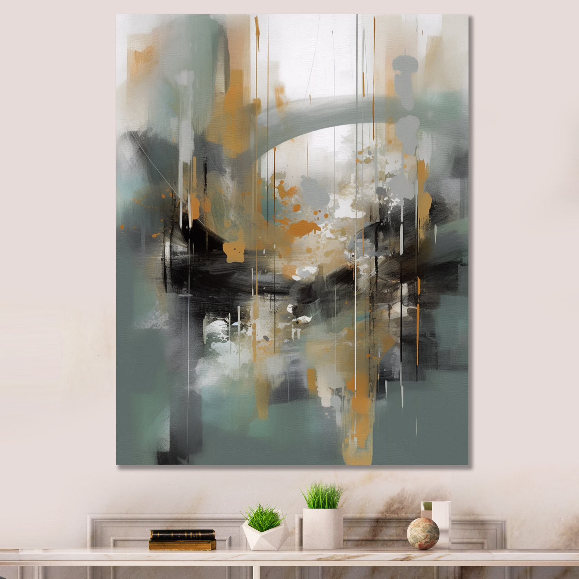 Ivy Bronx Henthorn Abstract Design Shapes V - Print on Canvas - Wayfair ...
