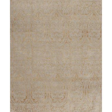 Samad Rugs Modern Tibet Damask Area Rug in Sage | Perigold
